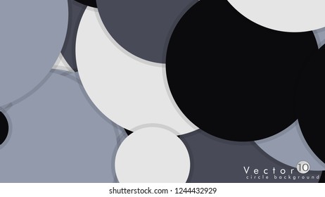 Simple Colorful Circles Background Design Vector Stock Vector (Royalty ...
