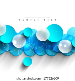 Simple Colorful Overlapping Circles Design Background Stock Vector ...