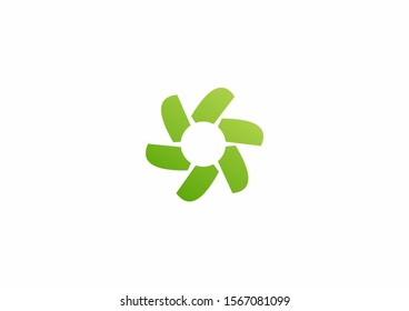 Simple Company Logo Design Concept Green Stock Vector (Royalty Free ...