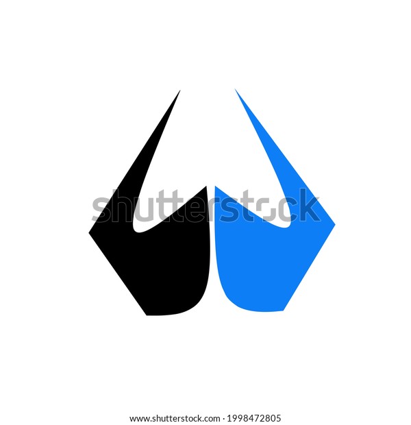 Simple Company Logo On White Background Stock Vector (Royalty Free ...