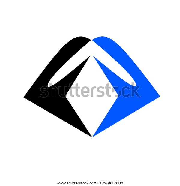Simple Company Logo On White Background Stock Vector (Royalty Free ...
