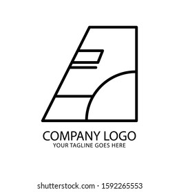 Simple Company Logo Vector Design Stock Vector (Royalty Free ...