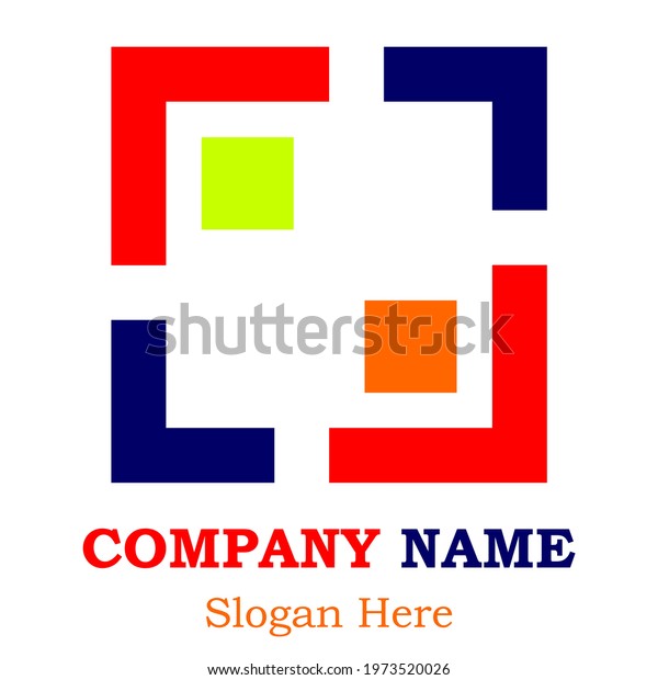 Simple Company Logos Easy Remember Iconic Stock Vector (Royalty Free ...
