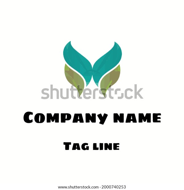Simple Company Name Design Logo Stock Vector (Royalty Free) 2000740253 ...