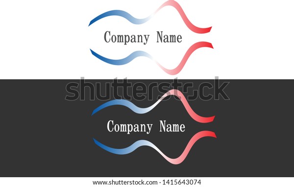 Simple Company Name Logo Vector Stock Vector (Royalty Free) 1415643074 ...