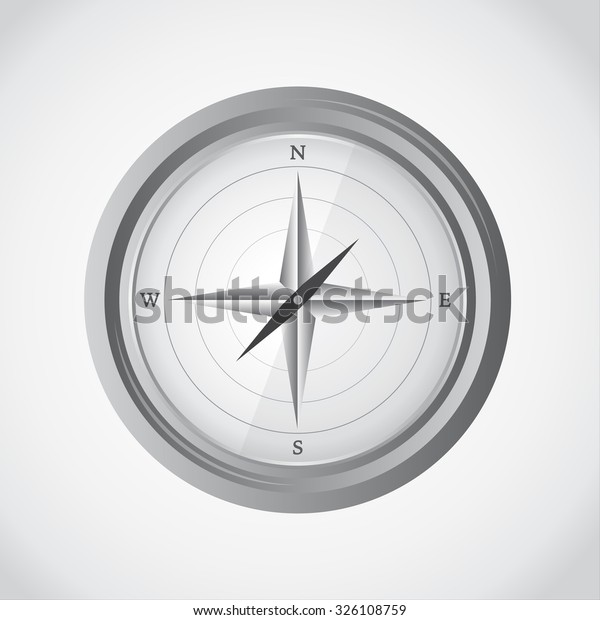 Simple Compass Vector Illustration Stock Vector (Royalty Free ...