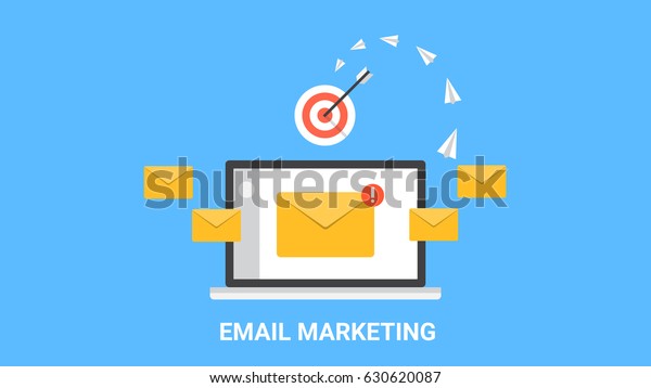 Simple Concept Email Marketing Audience Targeting Stock Vector (Royalty ...