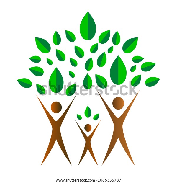 Simple Concept Human Success Form Tree Stock Vector (Royalty Free ...