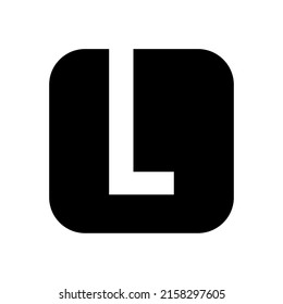 Simple Cool Black Letter L Pointy Stock Vector (Royalty Free ...