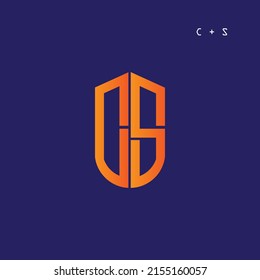 Simple Cool Letter C S Logos Stock Vector (Royalty Free) 2155160057 ...