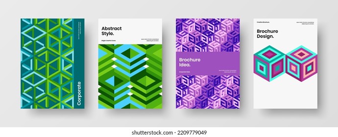 Simple Cover Vector Design Concept Set Stock Vector (Royalty Free ...