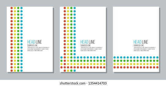 Simple Covers Set Kids School Presentation Stock Vector (Royalty Free ...