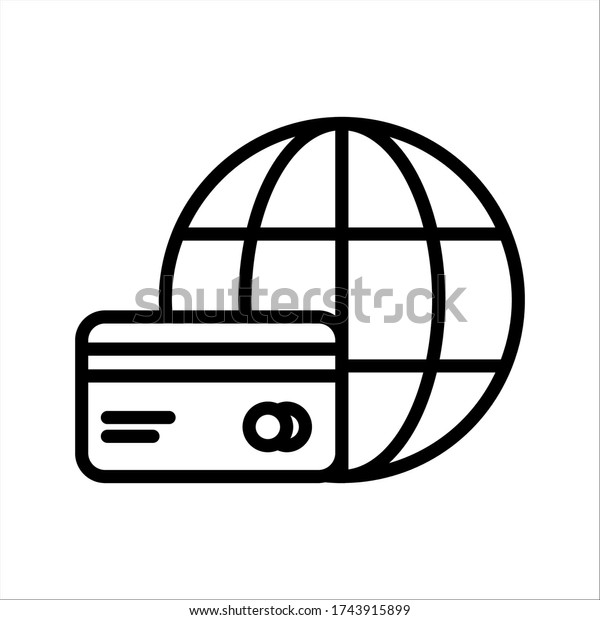 Simple Credit Card Payment Icon Vector Stock Vector (Royalty Free ...