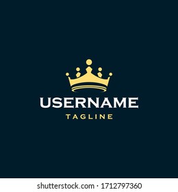 Simple Crown Logo Design Inspiration Flat Stock Vector (Royalty Free ...