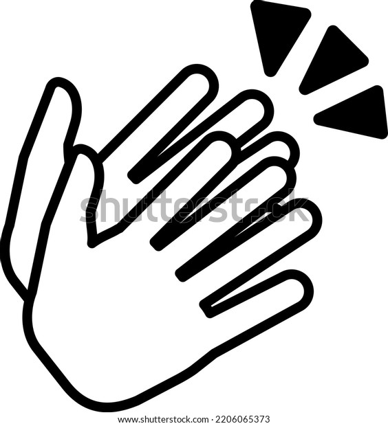 Simple Cute Illustration Applause Stock Vector (Royalty Free ...