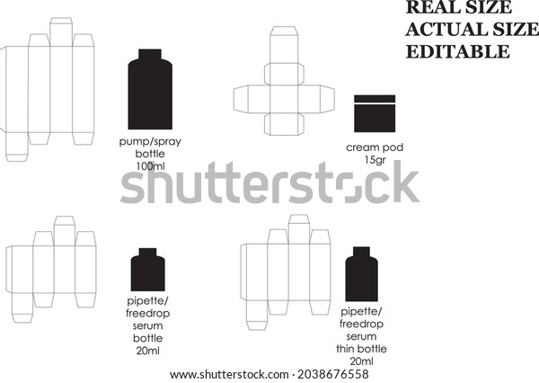 Simple Cutting Design Templates Actual Size Stock Vector (Royalty Free ...