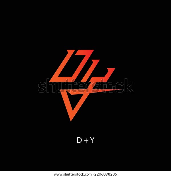 Simple D Y Logo Designs D Stock Vector (Royalty Free) 2206098285 ...