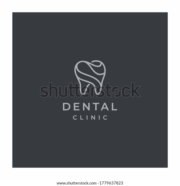 Simple Dental Teeth Logo Design Vector Stock Vector (Royalty Free ...