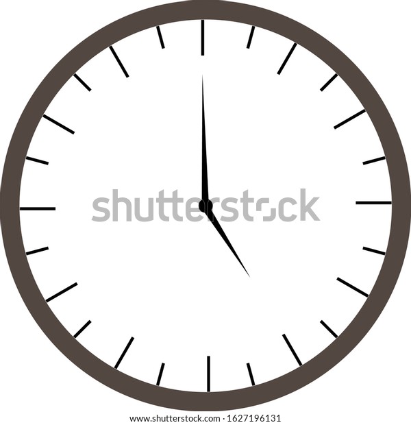 Simple Design Five Oclock Icon Stock Vector (Royalty Free) 1627196131 ...