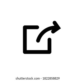 Simple Design Icon Line Share Stock Vector (Royalty Free) 1822858829 ...