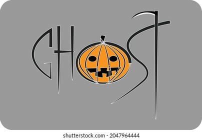 Simple Design Template Symbol Word Ghost Stock Vector (Royalty Free ...