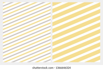 Simple Diagonal Gray Yellow Stripes Seamless Stock Vector (Royalty Free ...