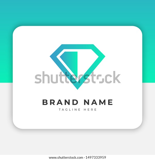 Simple Diamond Logo Design Inspiration Vector Stock Vector (Royalty ...