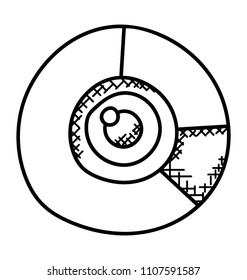 Simple Disc Doodle Icon Design Stock Vector (Royalty Free) 1107591587 ...