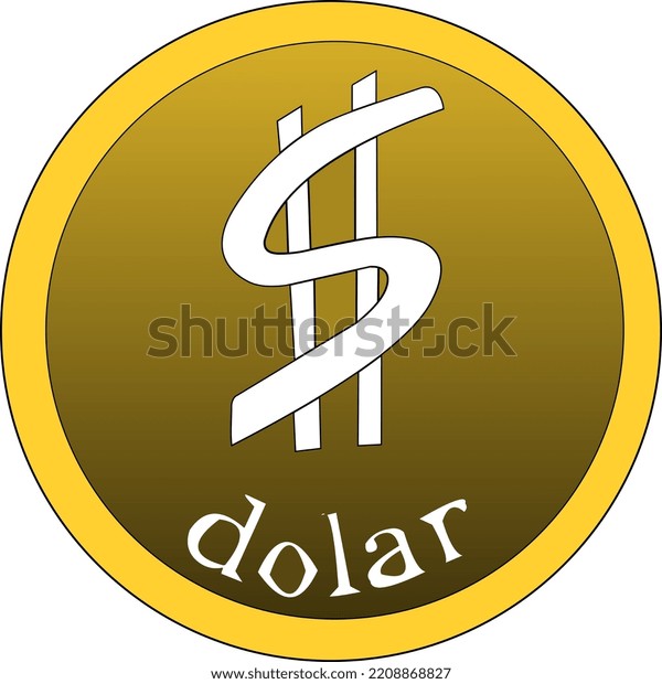 Simple Dollar Coin Logo Design Stock Vector (Royalty Free) 2208868827 ...
