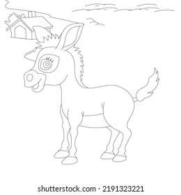 1,347 Donkey Line Drawing Images, Stock Photos & Vectors | Shutterstock