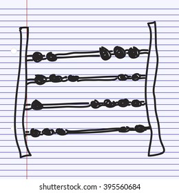 Simple Doodle Hand Drawn Abacus Stock Vector (Royalty Free) 395560684 ...