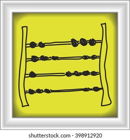 Simple Doodle Hand Drawn Abacus Stock Vector (Royalty Free) 398912920 ...