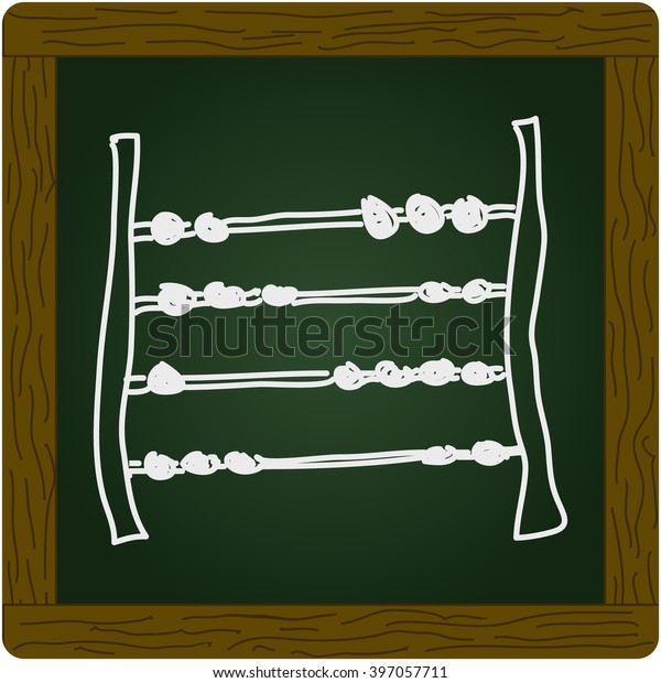 Simple Doodle Hand Drawn Abacus Stock Vector (Royalty Free) 397057711 ...