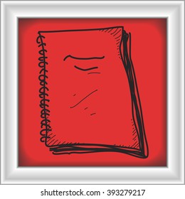 Simple Doodle Hand Drawn Notebook Stock Vector (Royalty Free) 393279217 ...