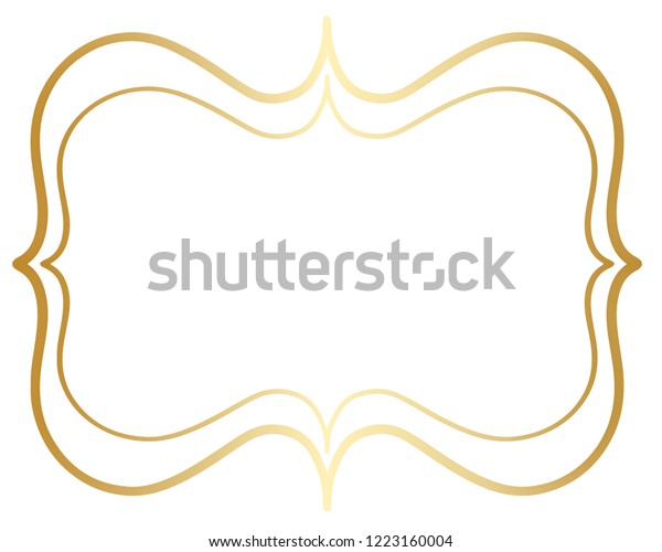 Simple Double Lined Vector Border Frame Stock Vector (Royalty Free ...