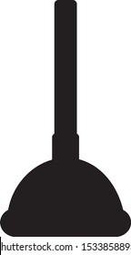 Simple Drawing Vector Plunger Icon Stock Vector (Royalty Free ...