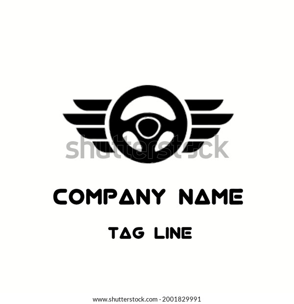 Simple Driver Silhouette Icon Logo Stock Vector (Royalty Free ...