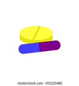 Simple Drugs Icon Stock Vector (Royalty Free) 451225480 | Shutterstock