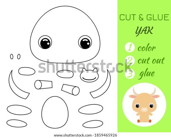 Simple Educational Game Coloring Page Cut Stock Vector (Royalty Free ...