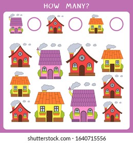 Seamless Home Kid Pattern House Illustration Stock Vector (Royalty Free ...
