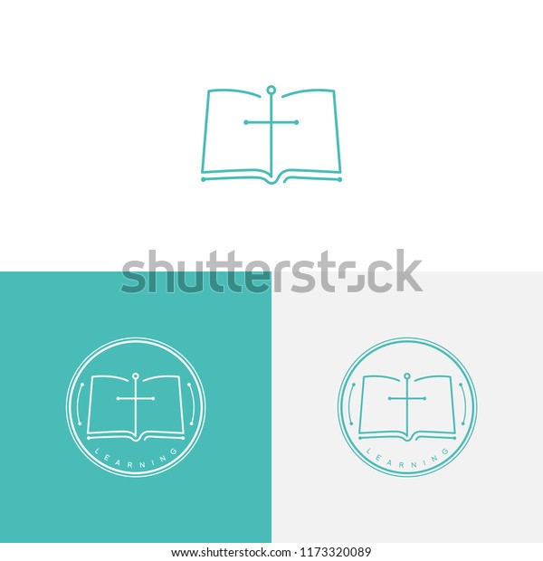 Simple Elegant Bible Logo Branding Identity Stock Vector (Royalty Free ...