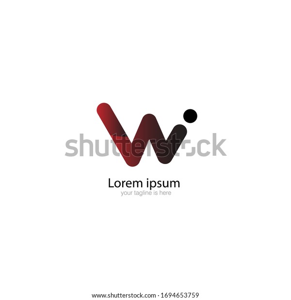 Simple Elegant Business Logo Letter W Stock Vector (Royalty Free ...