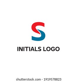 Simple Elegant Initial Logo Design Stock Vector (Royalty Free ...
