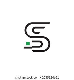 Simple Elegant Letter S Box Logo Stock Vector (Royalty Free) 2035124651 ...