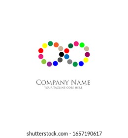 Set Colorful Circle Logo Design Stock Vector (Royalty Free) 1365315443 ...