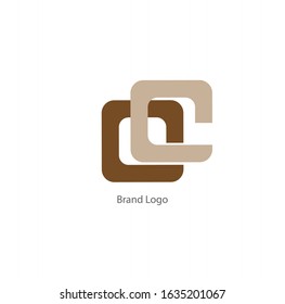 Simple Elegant Logo Letter C White Stock Vector (Royalty Free ...