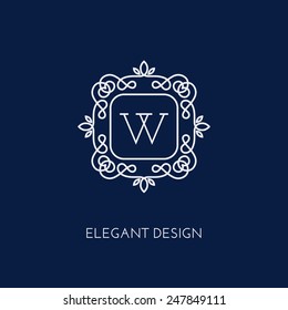 54,729 Monogram w Images, Stock Photos & Vectors | Shutterstock
