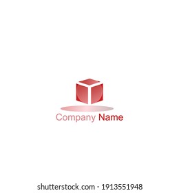 Simple Elegant Red Box Logo Concept Stock Vector (Royalty Free ...