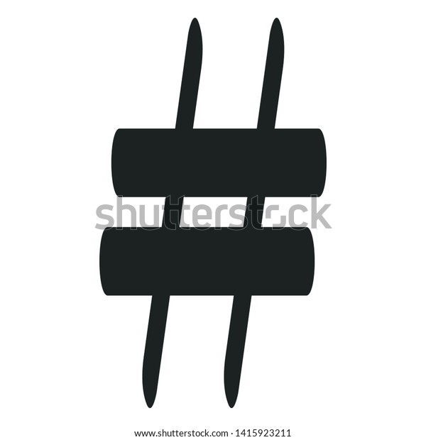 Simple Element Illustration Hashtag Symbol Design Stock Vector (Royalty ...