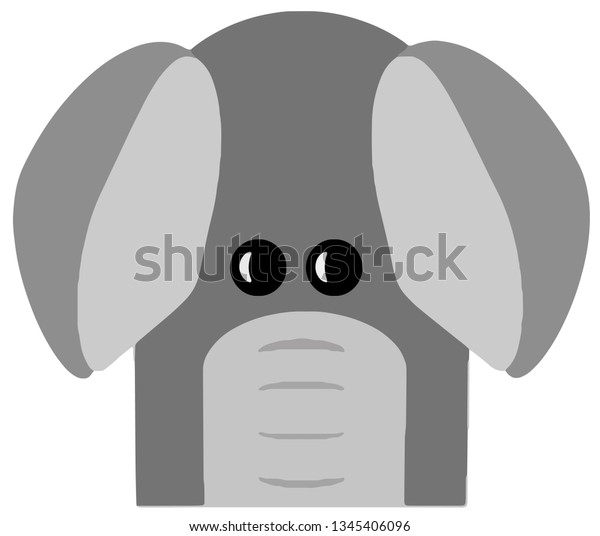Simple Elephant Emoticon Logo Character Vector Stock Vector (Royalty ...